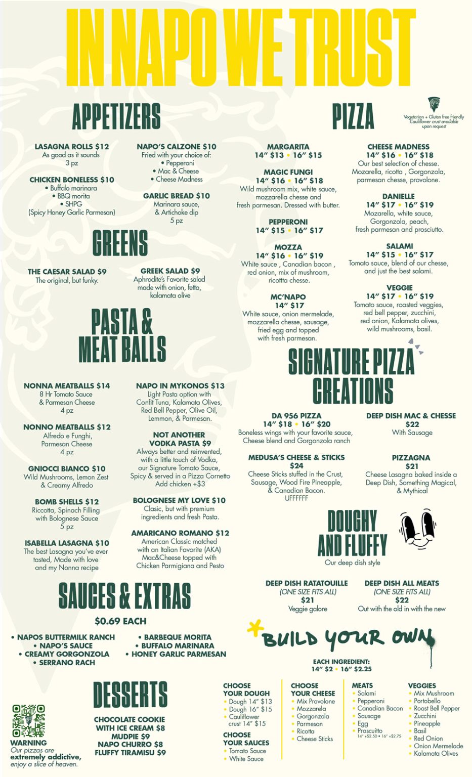 Menu – Napo Today's Pizza